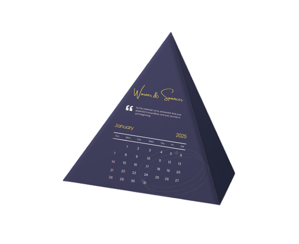 2026 Pyramid Calendars: Custom Printed | Unique Brand Promotion – Tellurian