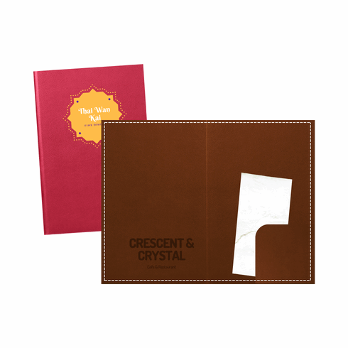 Custom Leather Bill Holders & Restaurant Check Presenters - Branded ...