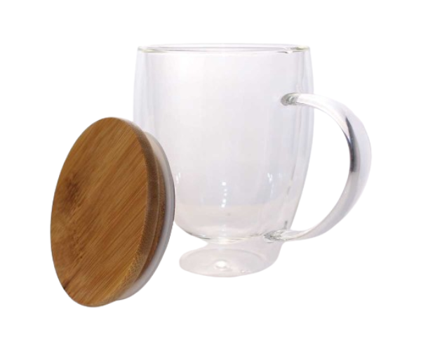 Custom Glass Mugs | Branded Double Wall Glass & Bamboo – Tellurian